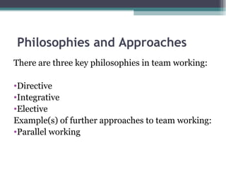 multi-disciplinary team | PPT