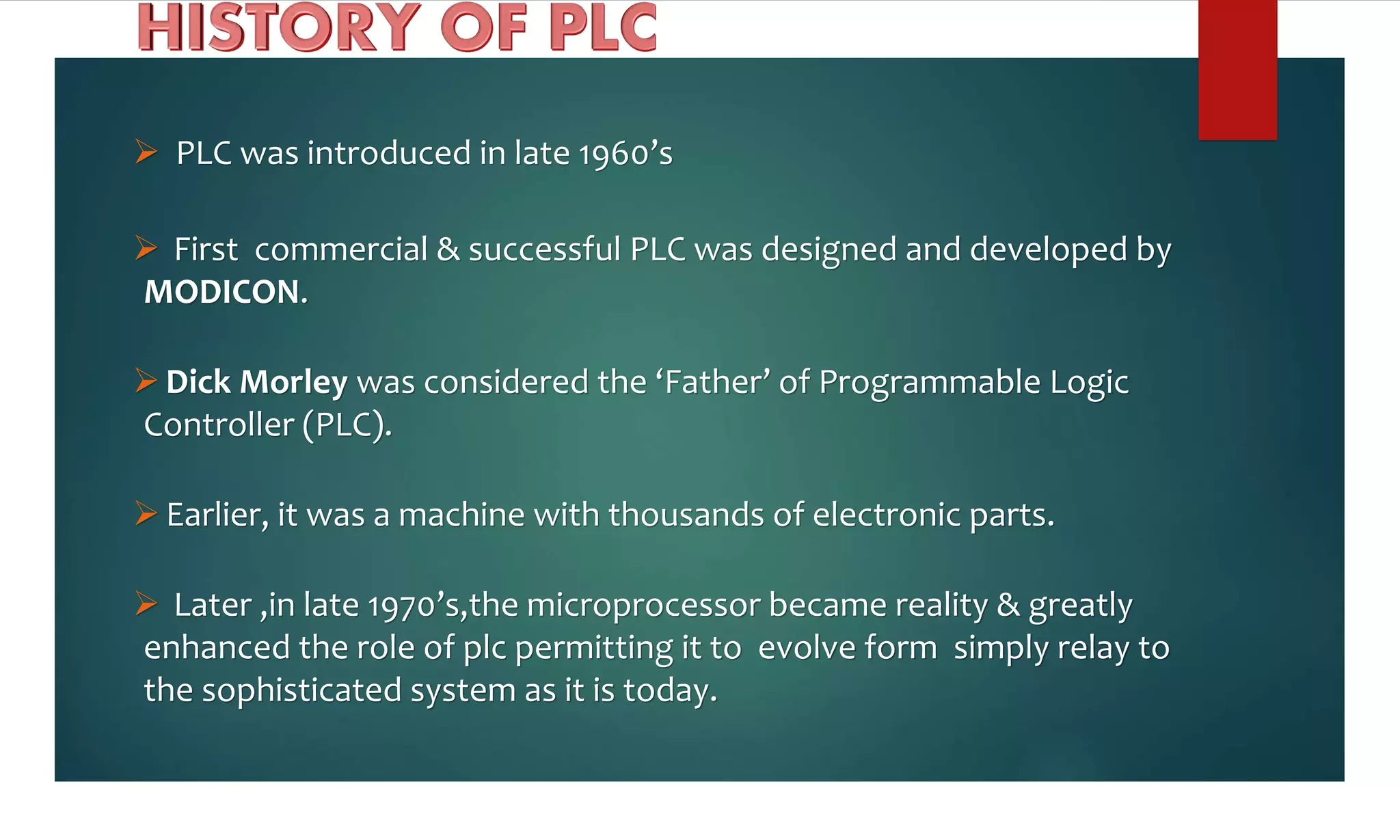 ppt on PLC automation | PPTX