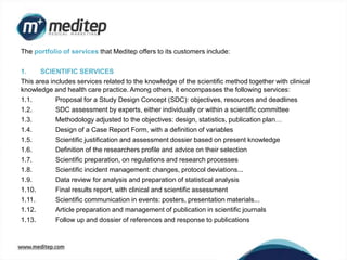 Meditep. Research Services | PPT