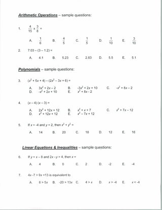 MDTP Algebra Test - Practice Test & Guide