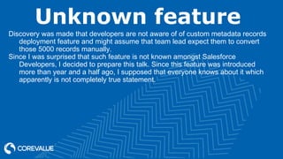 Custom Metadata Records Deployment From Apex Code | PPT