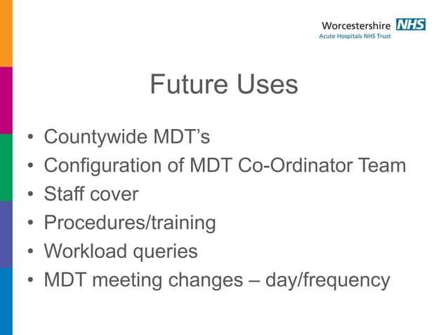 Elective care conference: MDT workload tracker | PPT