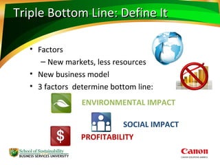 M DiTizio Triple Bottom Line 01.15.2014