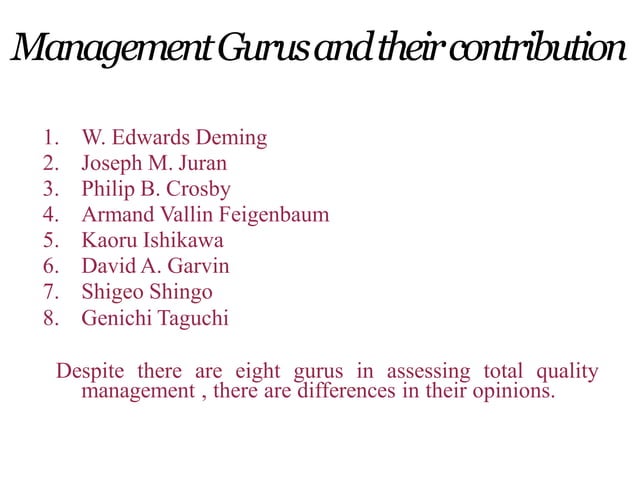 Mdule 1 ii- qualitygurus | PPT