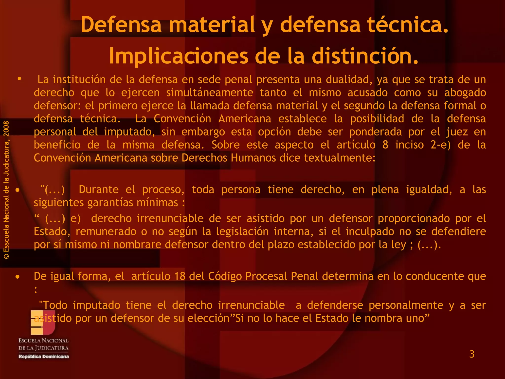 ENJ-2-100 Defensa Material Vs Técnica | PPT