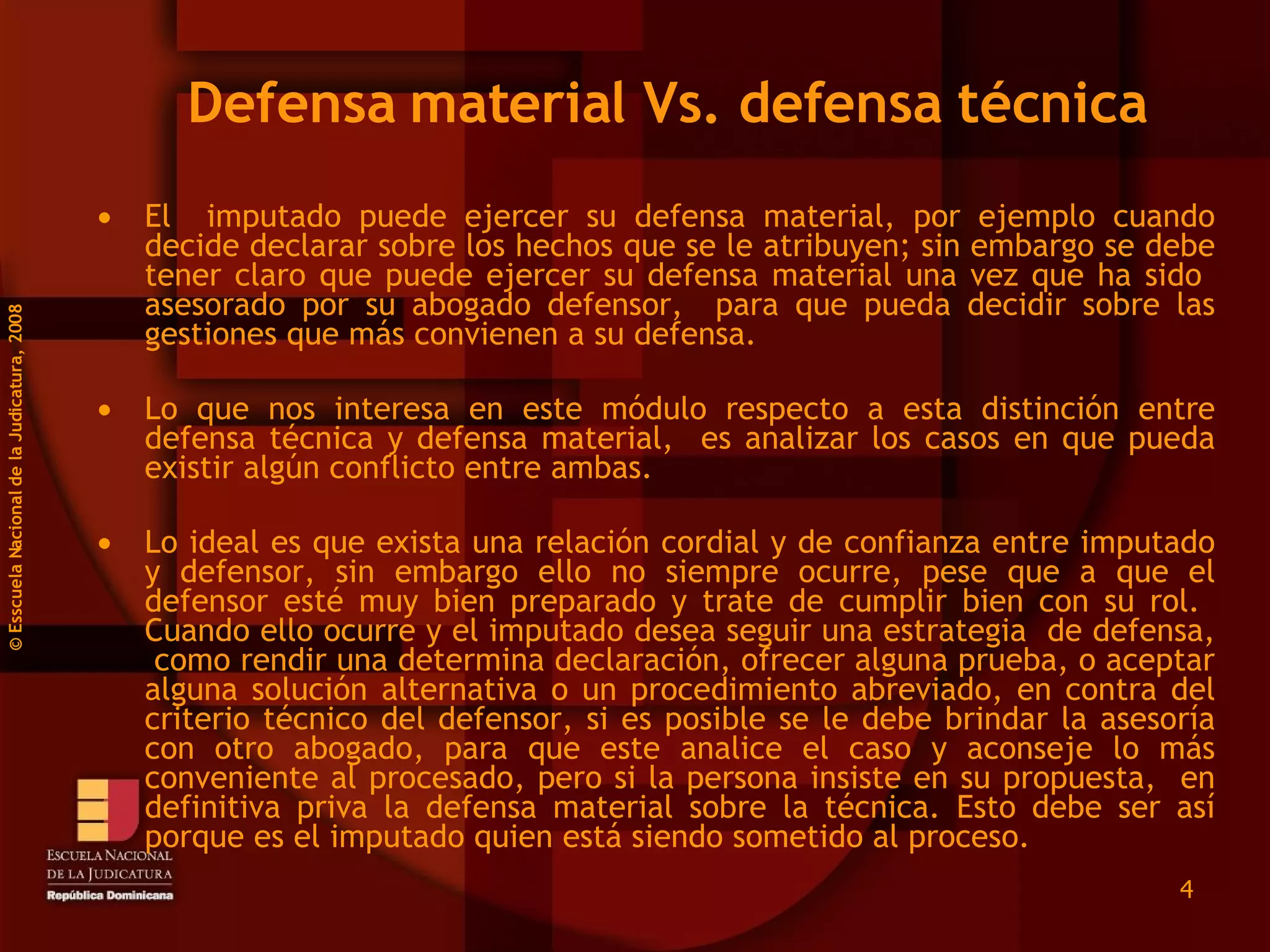 ENJ-2-100 Defensa Material Vs Técnica | PPT