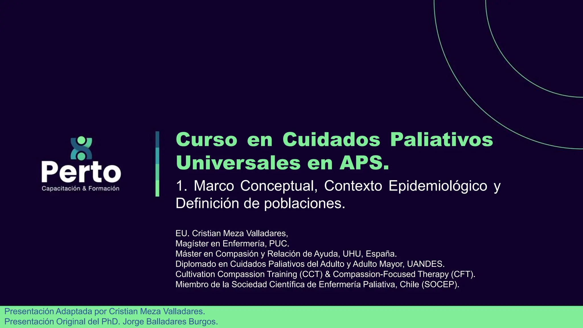 Módulo 1 de cuidados paliativos universales | PPTX