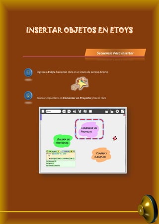 Módulo de creación y elaboración de proyectos en etoys | PDF