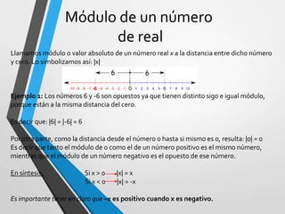 Módulo de un número | PPTX