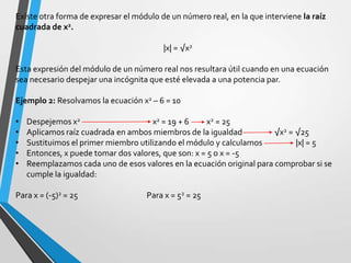 Módulo de un número | PPTX