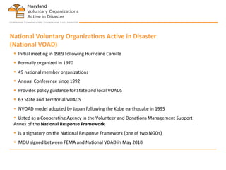 Maryland VOAD - an overview | PPT