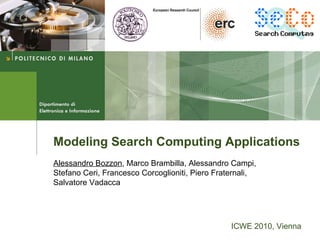 Modeling Search Computing Applications | PPT