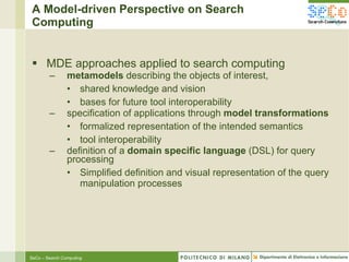 Modeling Search Computing Applications | PPT