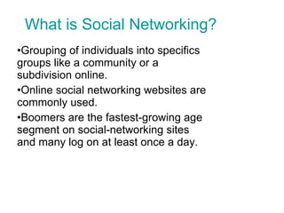 AARP Maryland - What is social networking? | PPT