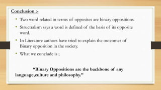 Binary oposition | PPTX