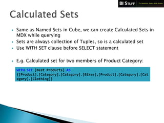 MDX (Multi Dimensional Expressions) Introduction | PPTX