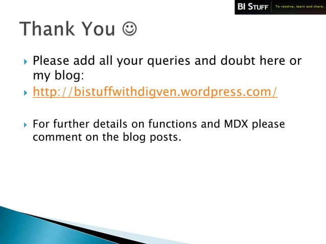 Mdx Multi Dimensional Expressions Introduction Pptx Databases
