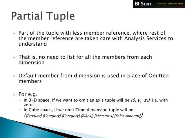 Mdx Multi Dimensional Expressions Introduction