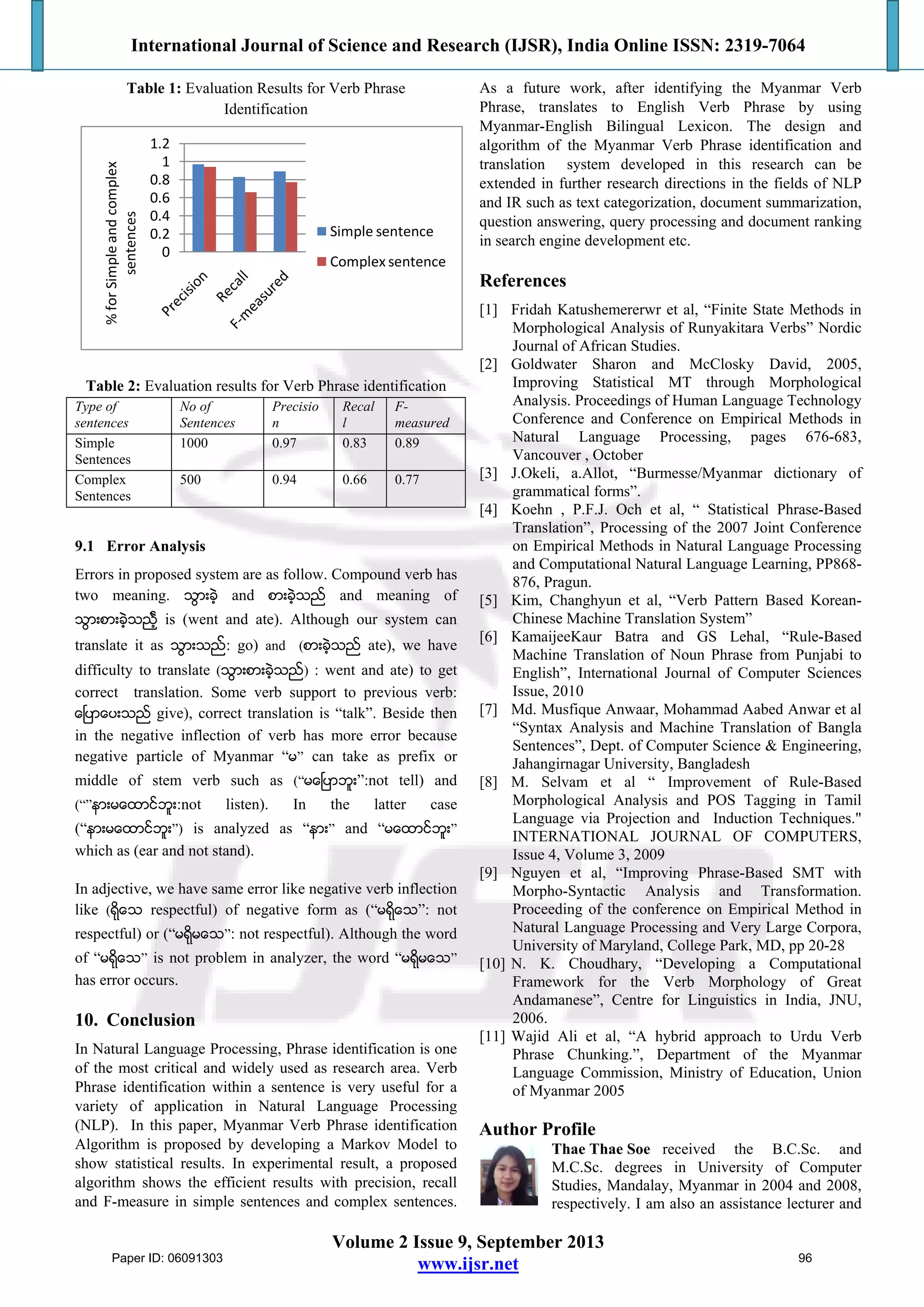 Applying Rule-Based Maximum Matching Approach for Verb Phrase Identification and Translation ...