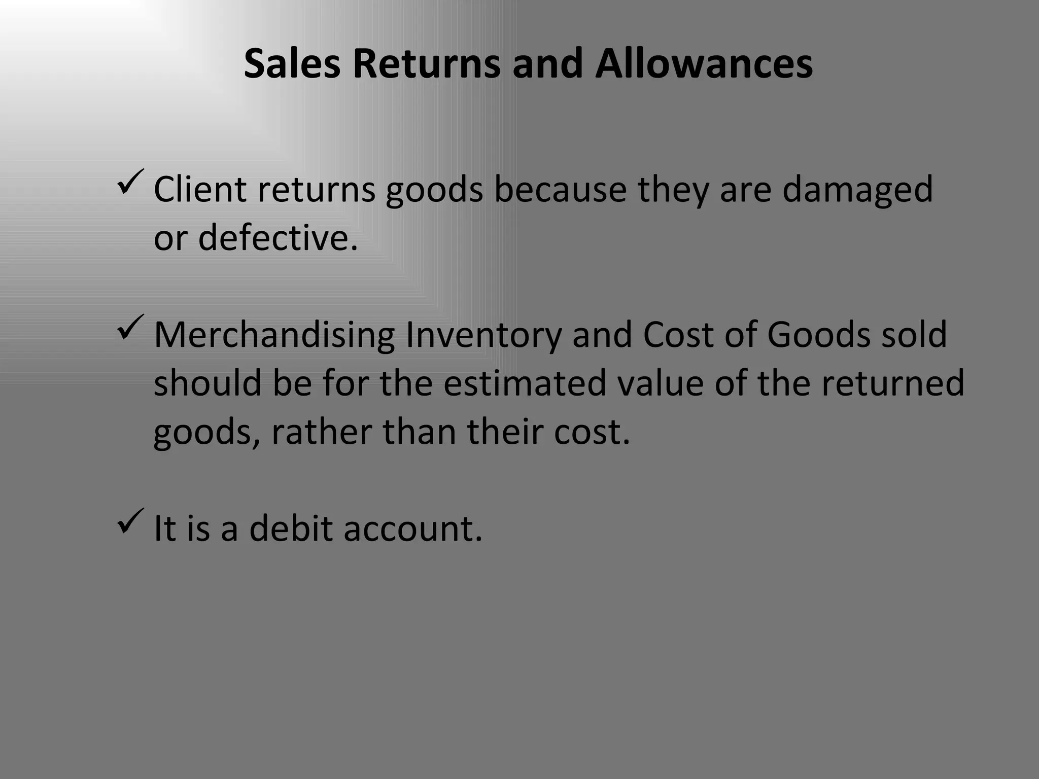 Accounting for Merchandising Operation | PPT