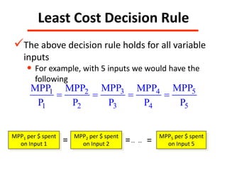 Economics of Input Input Combination | PPTX