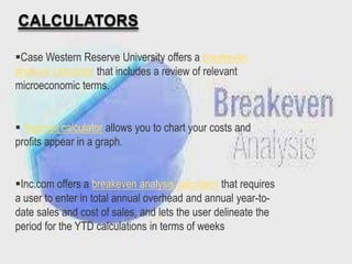 Break Even Analysis | PPTX