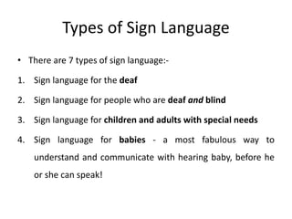Sign Language in Communication | PPTX