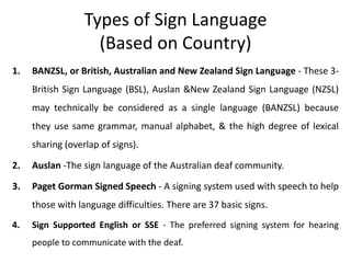 Sign Language in Communication | PPTX