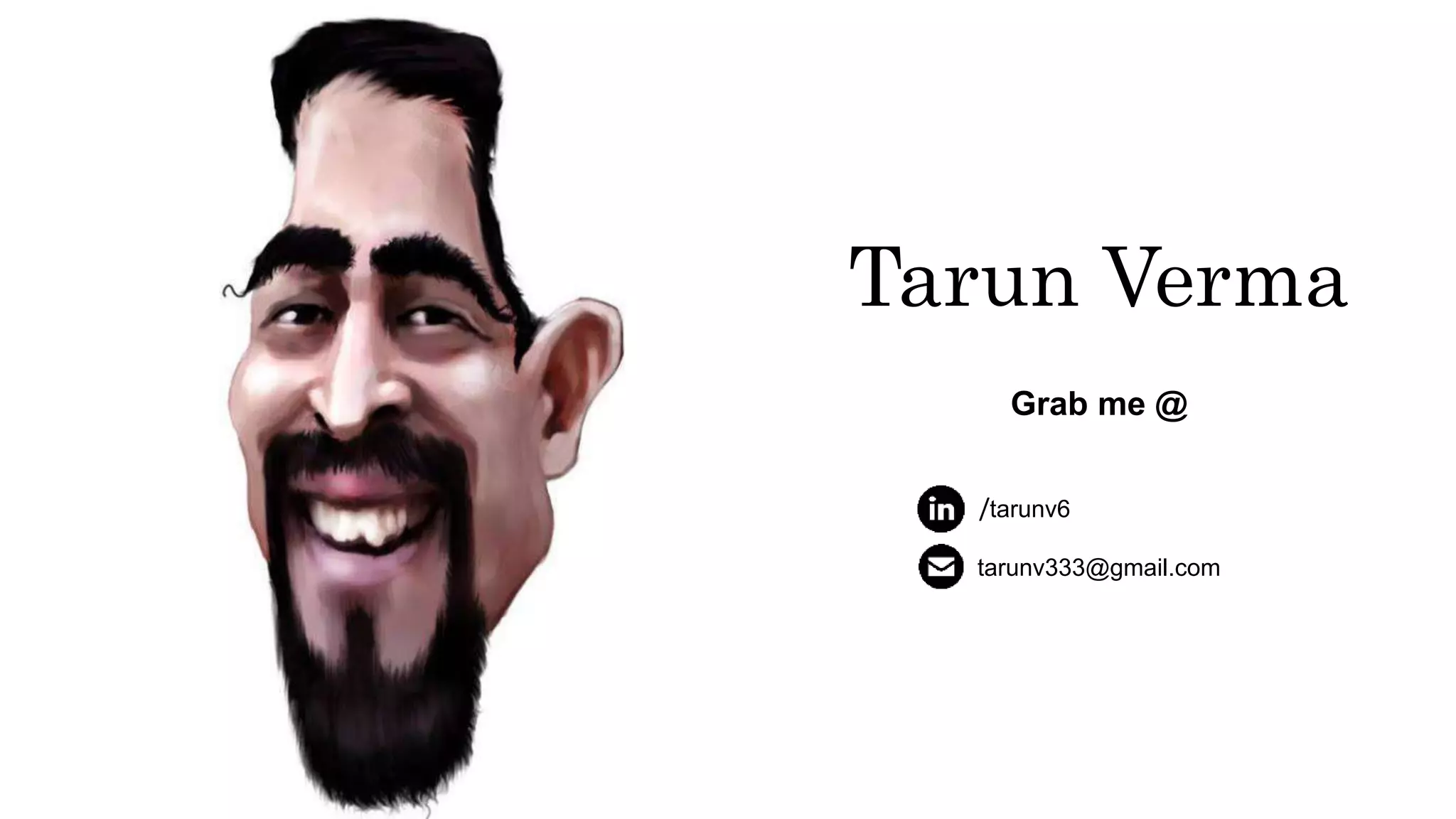 Tarun Verma-Marketing Visual Profile | PPTX