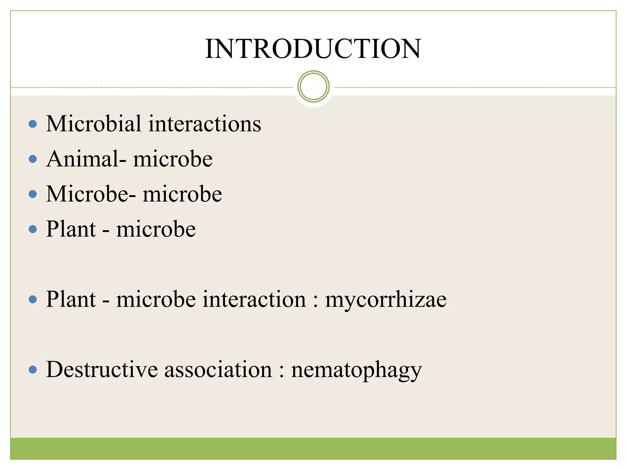 MICROBIAL ECOLOGY | PPTX