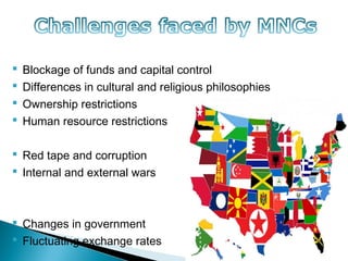 MNC'S PROSPECTS AND CHALLENGES IN THE ERA OF GLOBALIZATION | PPT