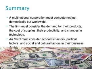 MNC'S PROSPECTS AND CHALLENGES IN THE ERA OF GLOBALIZATION | PPT