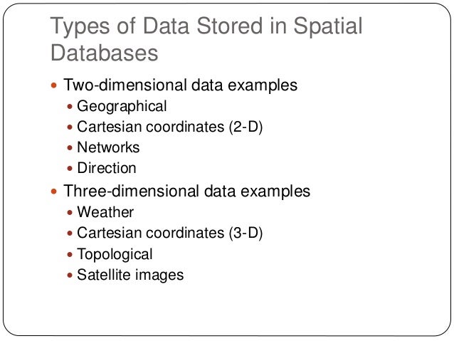 Spatial Databases