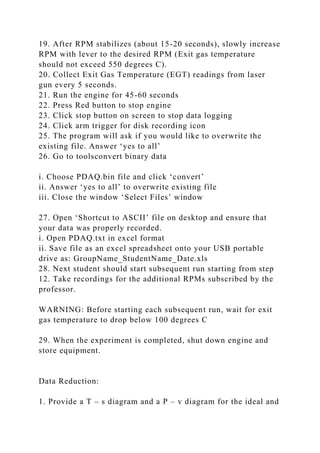 (ME- 495 Laboratory Exercise – Number 1 – Brayton Cycle -.docx