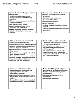 Managerial Economics (Chapter 1 - Introduction) | PDF