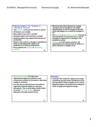 Managerial Economics (Chapter 3 - Demand and Supply) | PDF