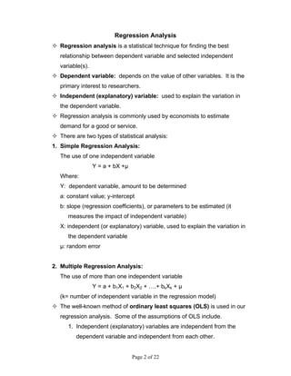 Managerial Economics (Chapter 5 - Demand Estimation) | PDF