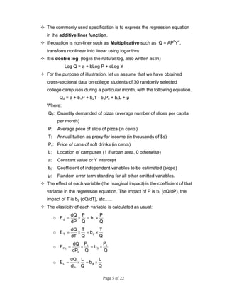 Managerial Economics (Chapter 5 - Demand Estimation) | PDF
