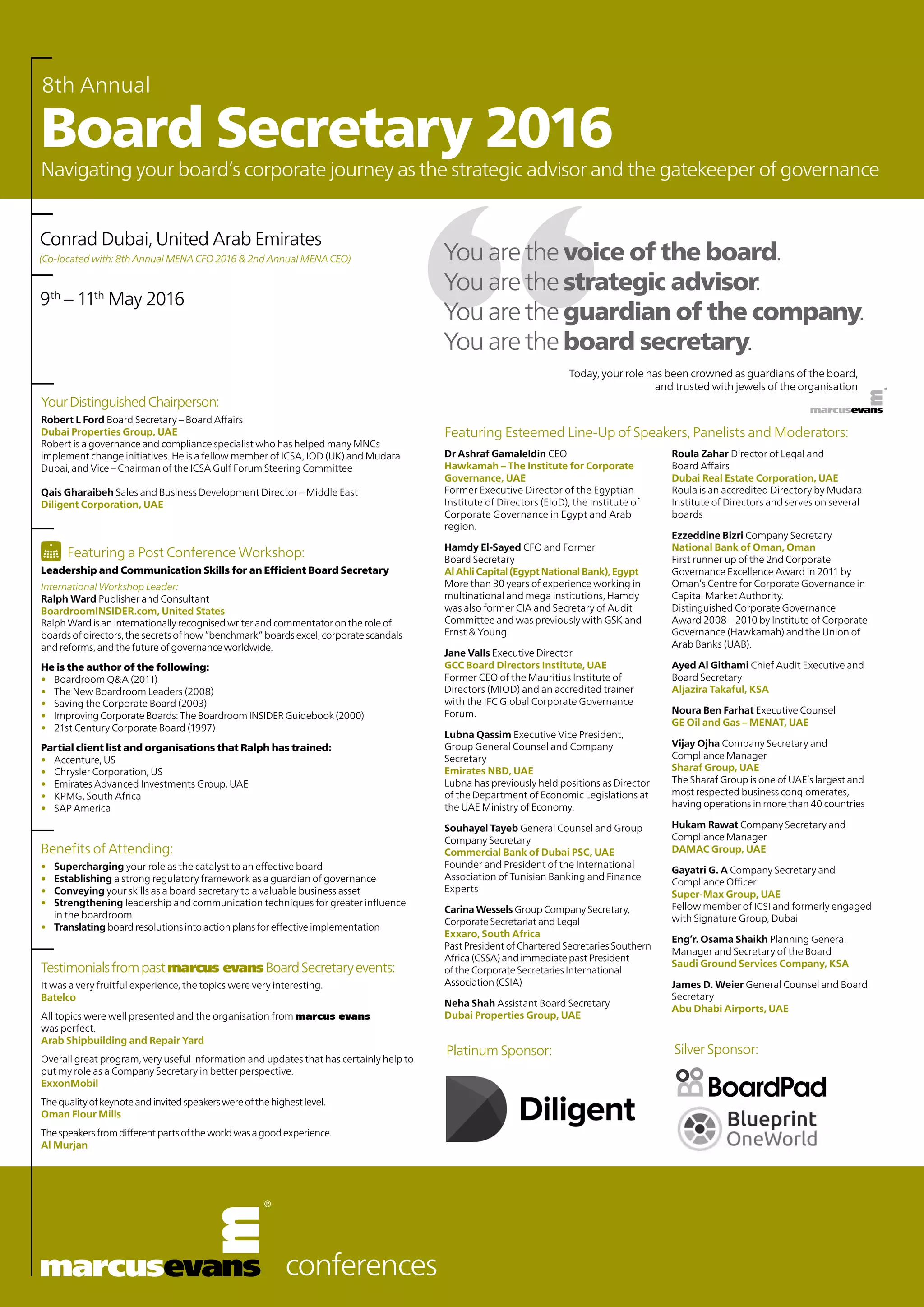8th Annual Board Secretary 2016 | PDF