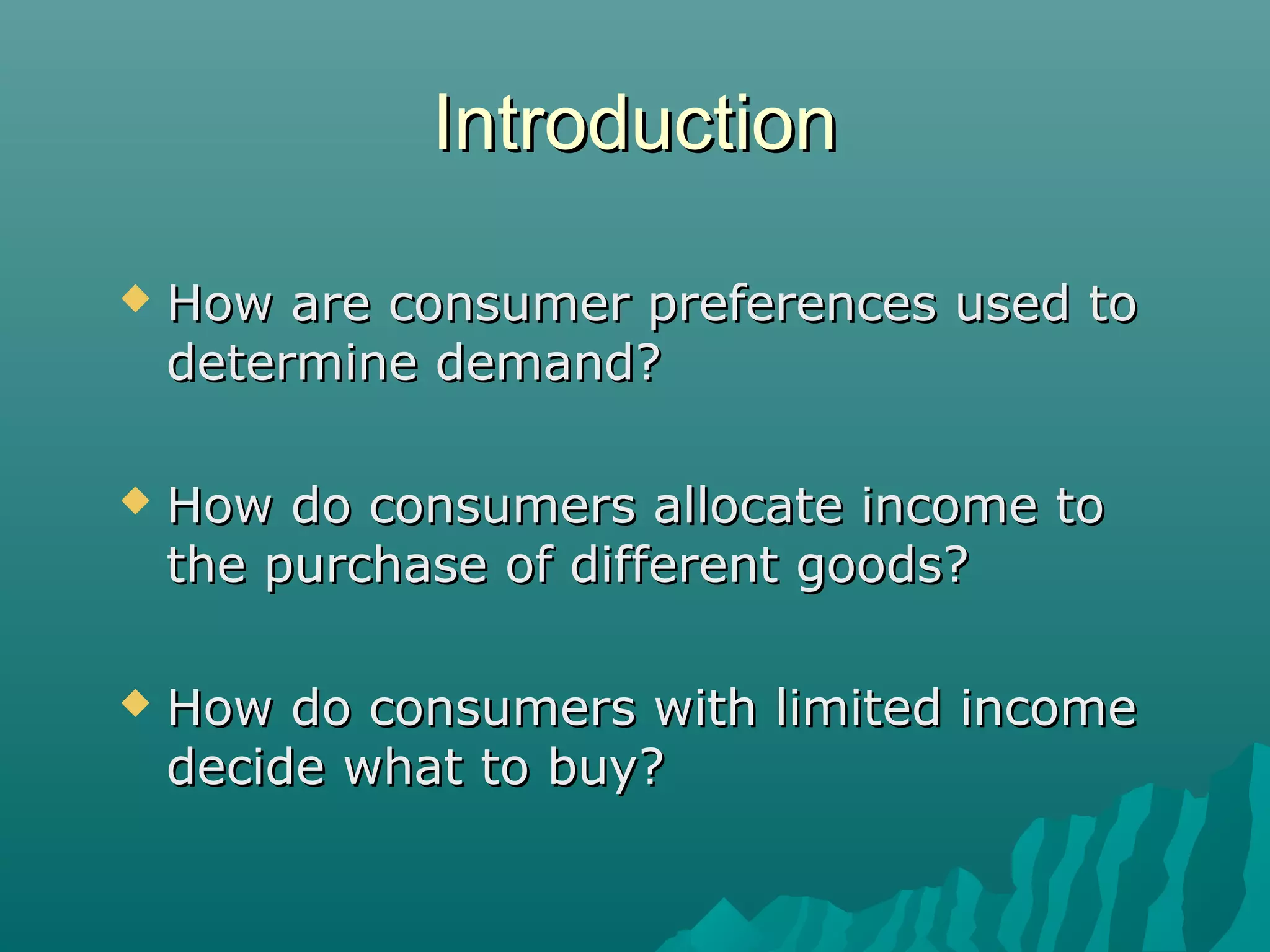 Theory of Consumer Behavior in managerial economics | PPT | Household ...