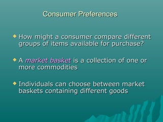 Theory of Consumer Behavior in managerial economics | PPT