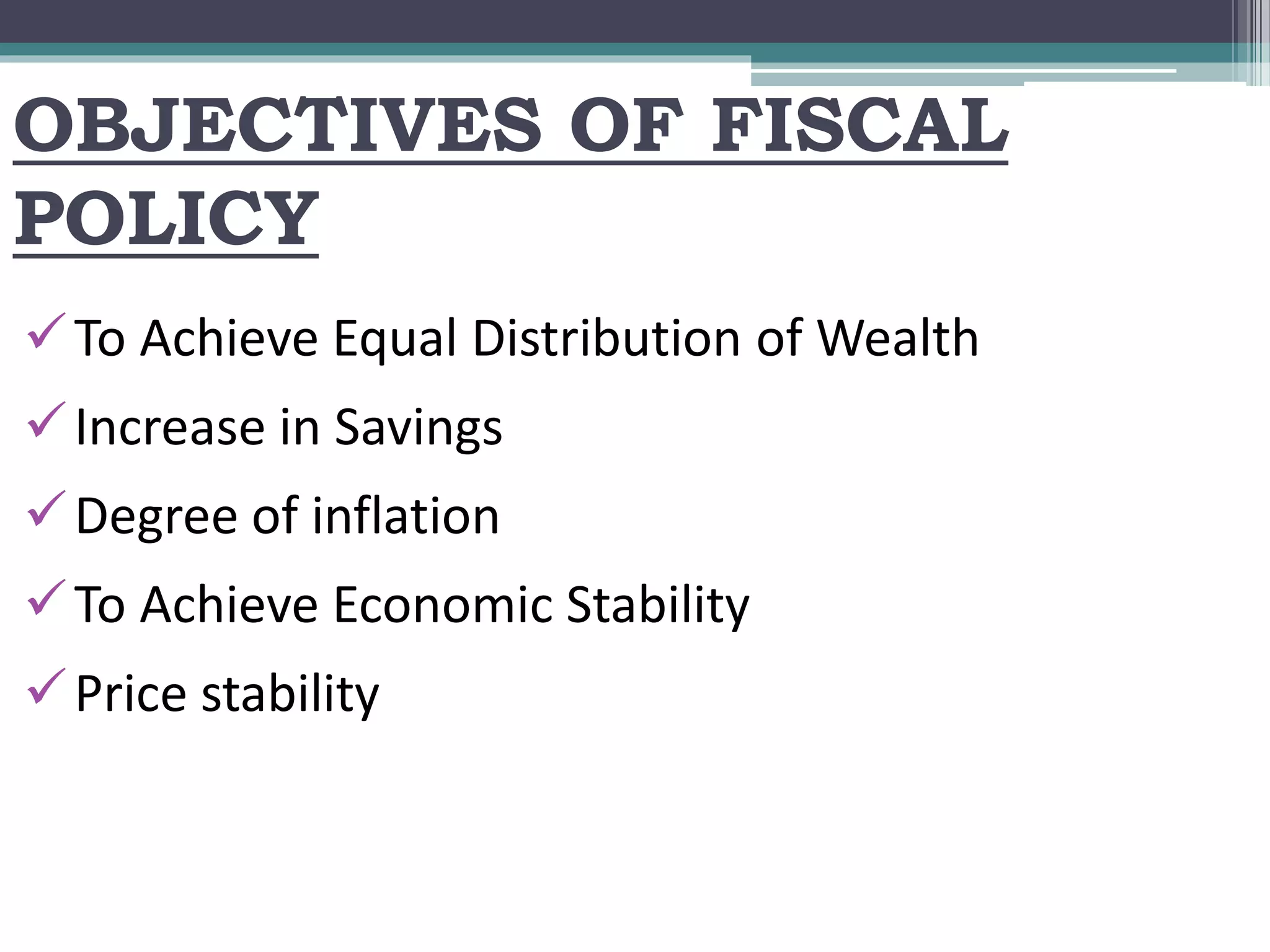 MONETARY and FISCAL POLICY-- PPT | PPTX