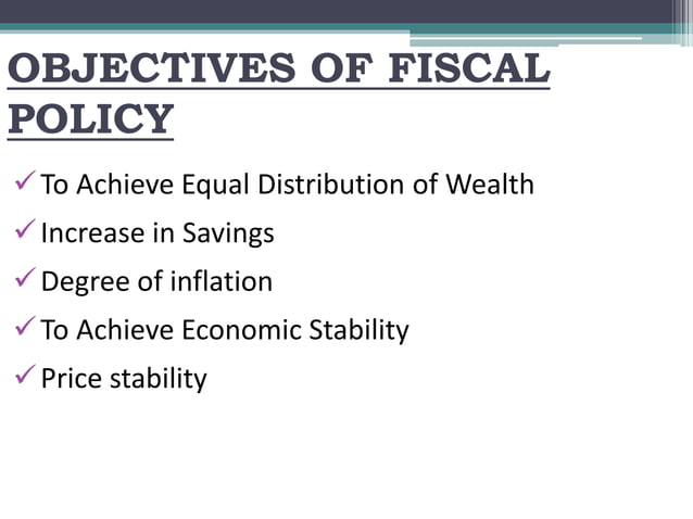 MONETARY and FISCAL POLICY-- PPT | PPTX