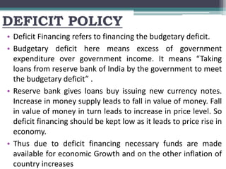 MONETARY and FISCAL POLICY-- PPT | PPTX