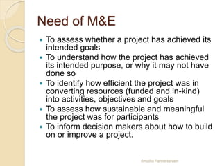 M& e slide share | PPTX