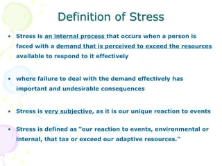 Me stress mm of pg student | PPSX