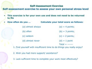 Me stress mm of pg student | PPSX