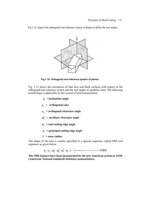 Principles of Metal Cutting | PDF
