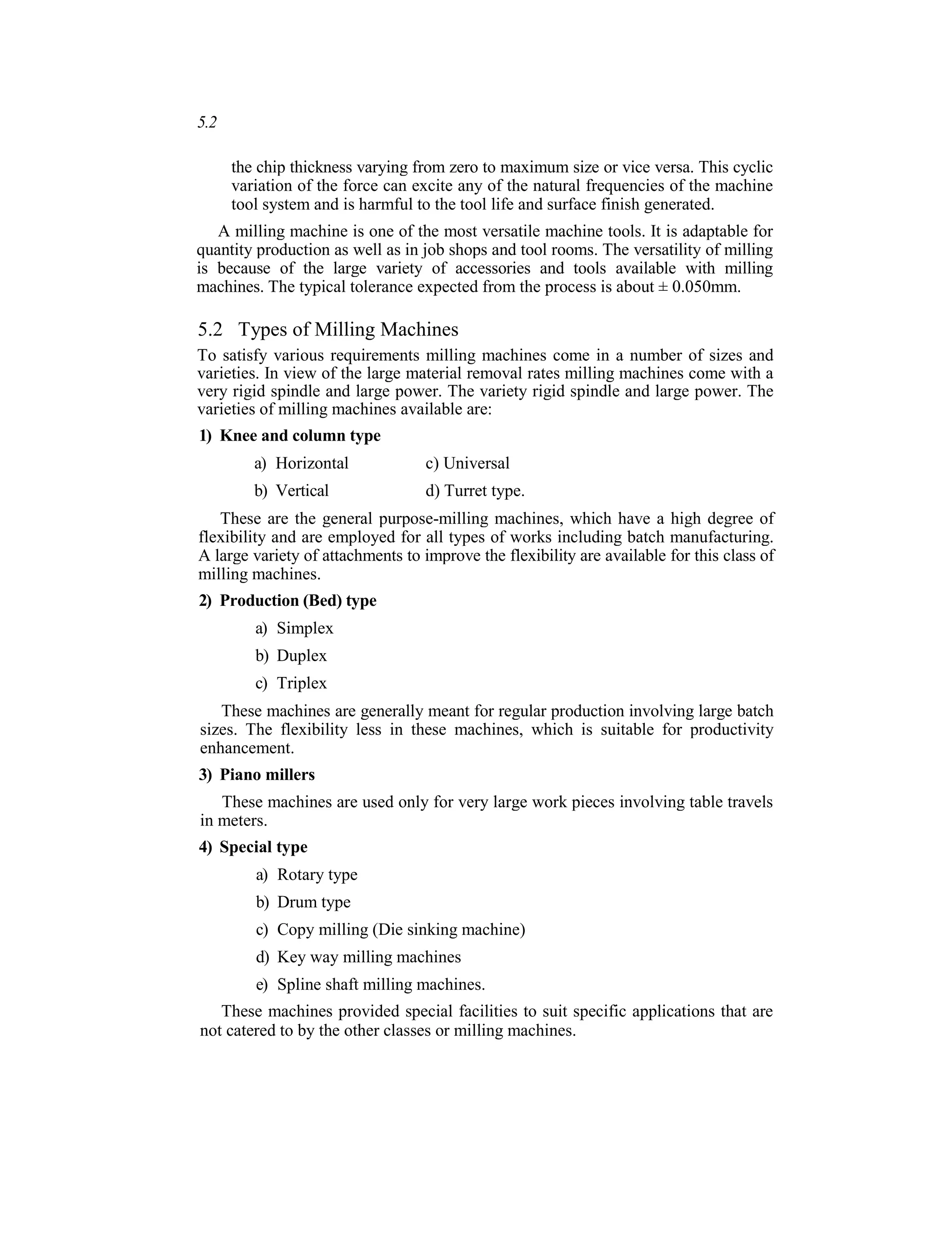 Milling machine | PDF