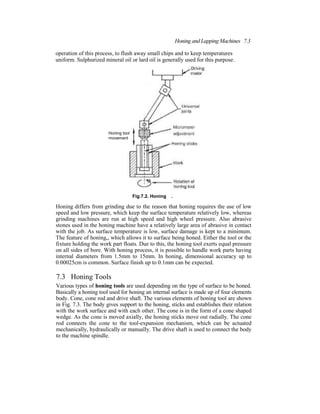 Honing and Laping machines | PDF